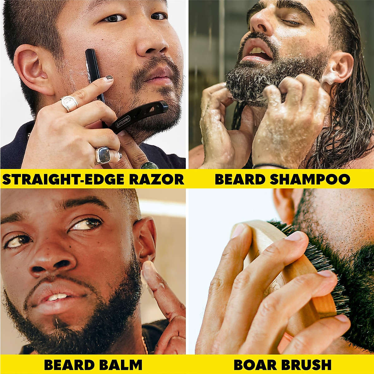 The Beard Club Mens Grooming Kit & PT45 Beard Trimmer for Men - Professional Cordless Electric Beard Hair & Moustache Trimmer, Straight Razor, Beard Shampoo, Balm, Beard Brush & Comb - Beard Kit Gift