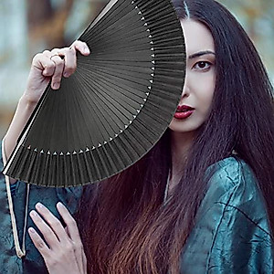 Decorative Folding Fans Bamboo Chinese Silk FashionJapan Style Hand Fans Popular Fan Handheld Folding Women Girls Show Fans Hand Held Elegant Fan fan