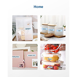 POLONO Thermal Label Maker Tape Replacement Compatible with D30, P10 E1, L1, Q1 Label Printer, Not for POLONO P31S, 15mmx40mm/0.5x1.57inch, 180 Labels/Roll, P10 Thermal Printing Label Paper (Blue)