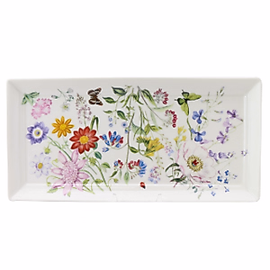 Gracie China Provence Meadow Serving/Sandwich Tray.10.5-Inch