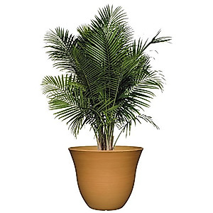 Classic Home and Garden Honeysuckle Planter, Patio Pot, 15" Bamboo