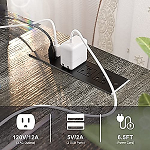 Homieasy L Shaped Computer Desk with LED Strip & Power Strip, 47 Inch Corner Desk with Monitor Stand Reversible Storage Shelves, Modern Simple Home Office Gaming Desk with Storage Bag(Black Oak)