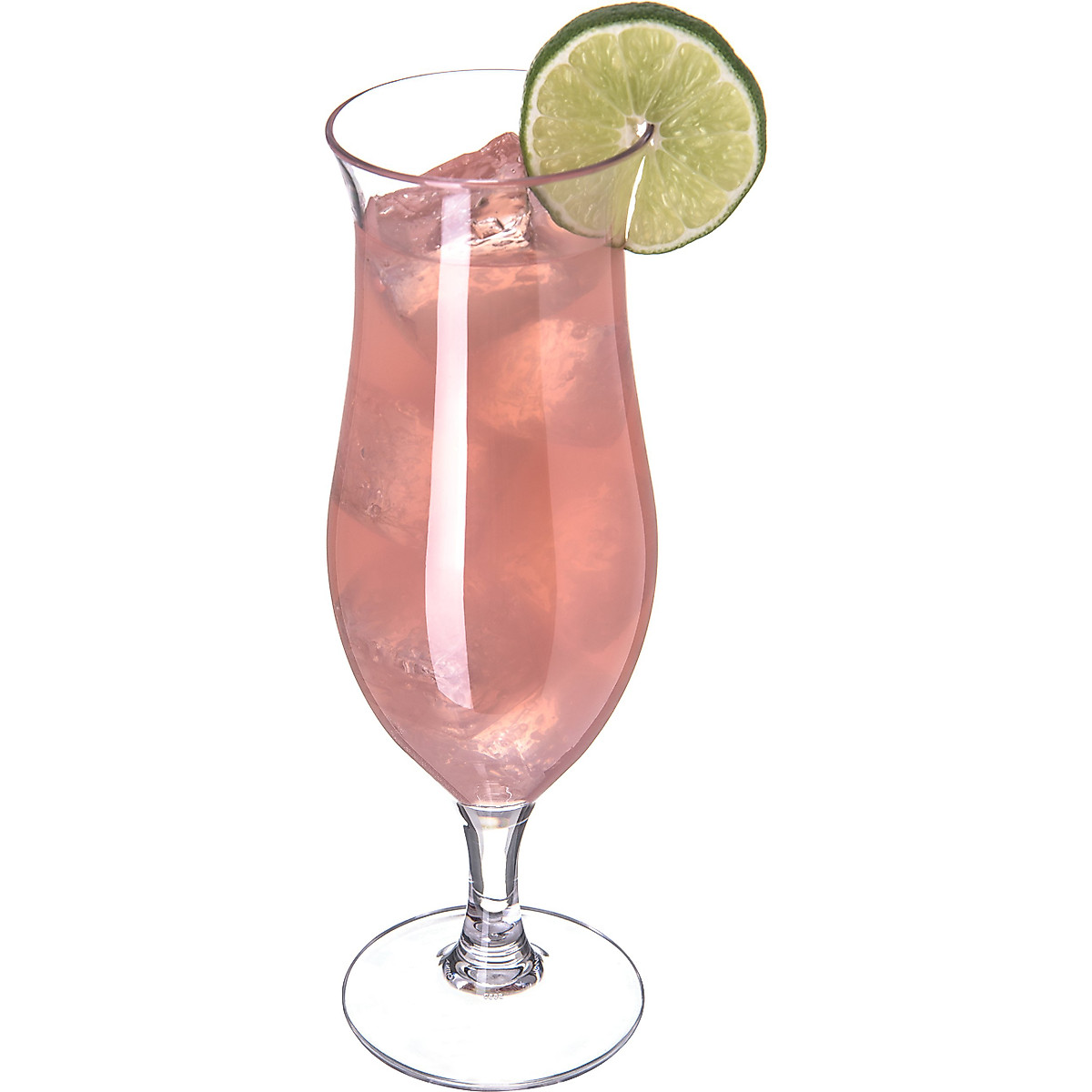 Carlisle FoodService Products Alibi Hurricane Glass for Restaurants, Catering, Kitchens, Plastic, 16 Ounces, Clear, (Pack of 24)