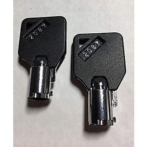SafeCo Brands Homak Safe Steel Keys with Black Head Code Series HMC0001 Thru HMC31000 SafeCo Brands 2-Steel Keys w/Black Head