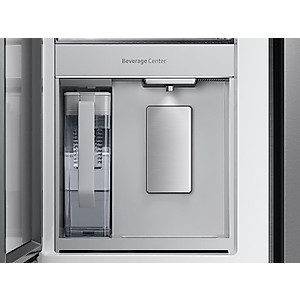 Samsung Bespoke 23 cu. ft. 4-Door French Door Smart Refrigerator with Beverage Center in Stainless Steel, Counter Depth