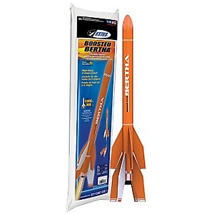 Estes Boosted Bertha Flying Model Rocket Kit| Multi-Stage Booster Rocket | Advanced Level Build | Soarsup to 1000'