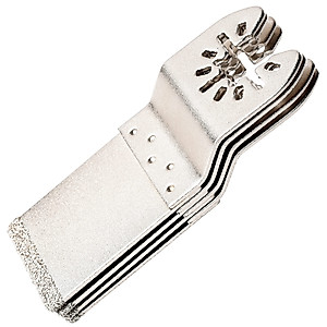 Ettonsun 4 Pcs Diamond Oscillating Tool Blade, Flush Cutting Oscillating Multitool Saw Blades for Grout Removal, Cleaning Mortar