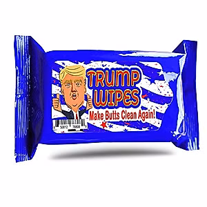 Trump Wipes - Funny Moist Wipes for Teens and Adults - Made in America, Travel Size