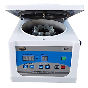 TD4C Beauty/lab Centrifuge, Digital Bench-top Centrifuge, 100-4000rpm (Max.2200xg), 8X(10-15) ml Tubes