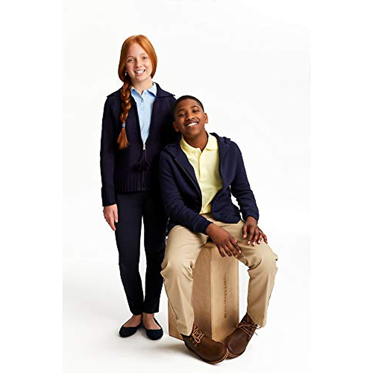 French Toast Little Boys' Toddler Long Sleeve Pique Polo, Yellow, 3T