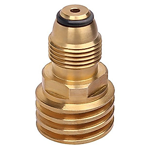 DOZYANT Propane Tank Adapter Converts POL LP Tank Service Valve to QCC1/Type1 Hose or Regualtor - Old to New.