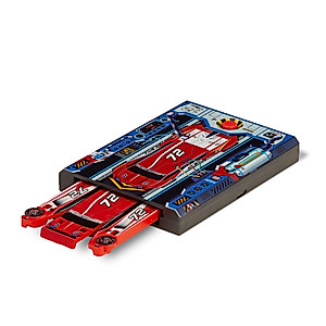 Flat 2 Fast Red 72 Card Racer | Load, Launch, Race - Pocket-Sized Racecar Toy Ages 5 and up (Sold Each)