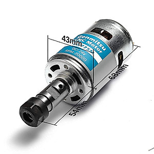 Genmitsu CNC 3018-PRO Router Kit Milling Engraving Machine + GS-775M 20000RPM 775 CNC Spindle Motor with ER11 Collet Set