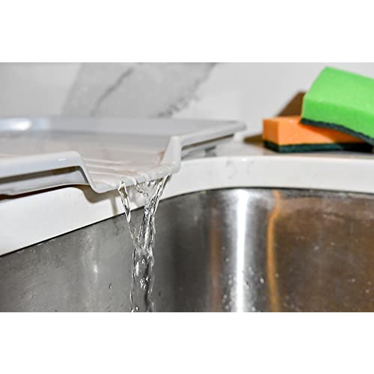 3 Pc Grey Dish Drying Rack Set | Dish Rack | Sink Drying Rack | Dish Drainer | Sink Dish Rack (Matt Grey)