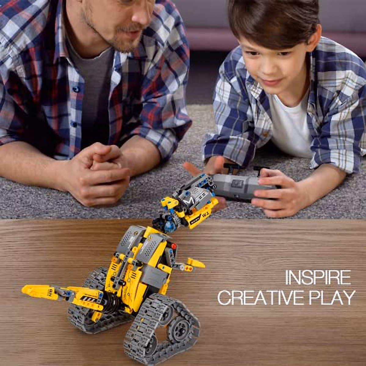 Sillbird STEM Building Toys, Remote & APP Controlled Creator 3in1 Wall Robot/Explorer Robot/Mech Dinosaur Toys Set, Creative Gifts for Boys Girls Kids Aged 6 7 8-12, New 2022 (434 Pieces)