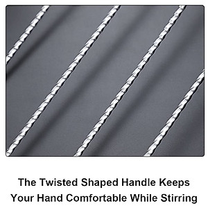 YeeTeching 12 Inch Stainless Steel Cocktail Stirrer,Bartender Spoon Long Handle Spiral Design Mixing spoon for Home Drink and Small Twisted Bar Spoons Silver-2pack