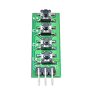 3-12V KC11B04 4 Key Analog Buttons AD Keypad Board ADC Port Keyboard for Arduino UNO MEGA2560 Breadboard
