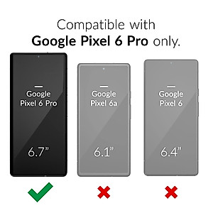Crave Dual Guard for Google Pixel 6 Pro, Shockproof Protection Dual Layer Case for Google Pixel 6 Pro - Black