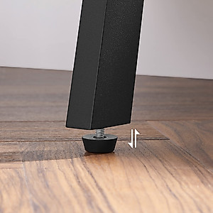 VASAGLE Side Table, End Table, Nightstand with Storage Compartment, Industrial Accent Furniture for Bedroom, Rustic Brown and Black ULET54X