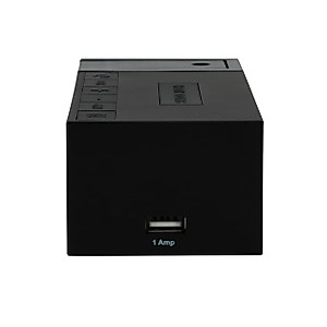 La Crosse Technology 616-1950-INT Pop-Up Bar Projection Alarm Clock with USB Charging Port