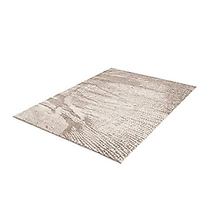 Abani Contemporary Design Beige & Cream 7'9" x 10'2" (8'x10') Area Rug Rugs - Unique Non-Shed Desert Folds Print Living Room Rug