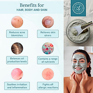 Bare Essentials Living - Bentonite Clay Powder (5lbs) Face Clay Mask, Bentonite Clay Detox for Skin, Clay Powder for Seed Bombs, Detox Bath, Cosmetic Clay Powder, Sodium Bentonite Clay - Made in USA