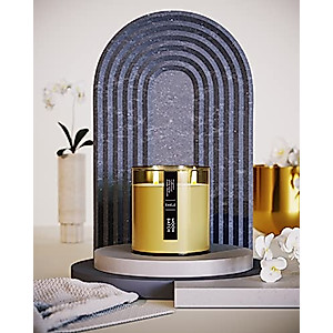 RAKLE Candles for Home Scented – Bergamot Cedarwood Scented Candle 16.9 oz – Premium Soy Wax Blend Candle Jar with Lid for Home, Meditation, Aromatherapy – Delightful Long Lasting Scents