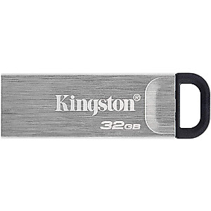 Kingston 32GB Flash Drive DataTraveler Kyson (Bulk 2 Pack) Metal USB 3.2 Type-A Drive 200MB/s High Speed PenDrive for Computer or Laptop (DTKN/32GB) Bundle with (1) Everything But Stromboli Lanyard