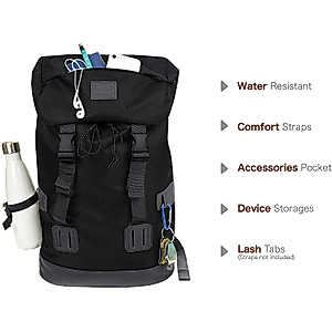 X RAY Rolltop Backpack | Leather Backpack | Travel Backpacks | School Backpack