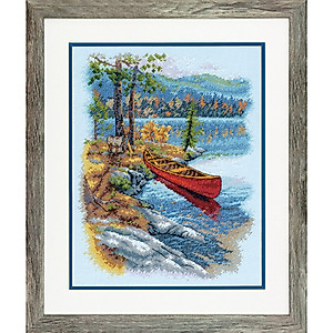 Dimensions 70-35406 Outdoor Adventure Counted Cross Stitch Set, 14 Cnt. Light Blue Aida, 11" x 14"