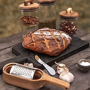 Butter Spreader Knife, Stainless Steel Spreader Knife with White Porcelain Handle for Cutting Butter Cheese and Jam, 1 PC