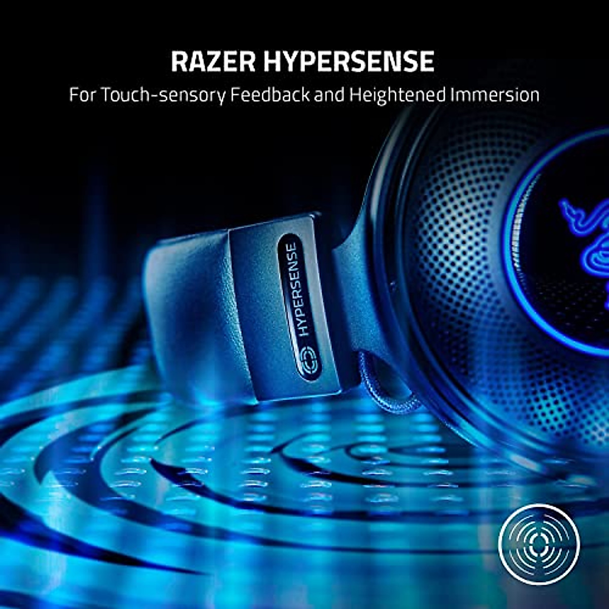 Razer Kraken V3 HyperSense Wired USB Gaming Headset w/Haptic Technology (Renewed)