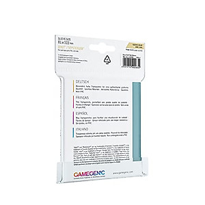 Prime Board Game Sleeves | Pack of 90 Extra-Clear Sleeves | 81 by 122 mm Card Sleeves Optimized for Use with Dixit and Mysterium | Premium Card Protection | FFG Sand Color Code | Made by Gamegenic