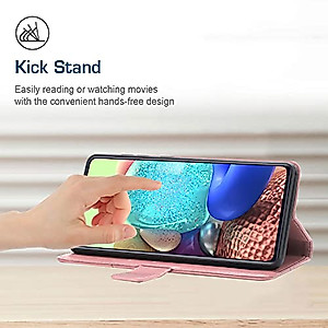 Fansipro Wallet Folio Case for Oppo RENO2 Z, Premium PU Leather Slim Fit Cover for RENO2 Z, 2 Card Slots, 1 Transparent Photo Frame Slot, Anti-Oil, Pink [1 Piece]