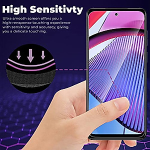 SURBUID (3 Pack Designed for Motorola Moto G Power (2023) Tempered Glass Screen Protector [Not Fit for 2020-2022 Model], Anti Scratch, Bubble Free, Touch Sensitive, 9H Hardness, HD Clear