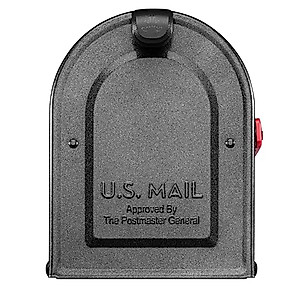 ARCHITECTURAL MAILBOXES 7600P-10 MB1 Mailbox, Medium, Pewter