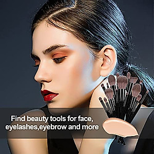 TEXAMO Makeup Brush Set Professional for Kabuki, Foundation Powder, Contour, Blush Highlighter, Eye Shadow, Makeup Brushes with Cosmetics Bag (C-Diamond Brush)