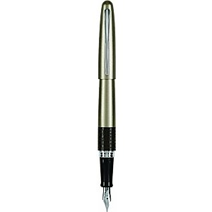 PILOT MR Animal Collection Fountain Pen in Gift Box, Matte Gold Barrel with Lizard Accent, Fine Point Stainless Steel Nib, Refillable Black Ink (91139)