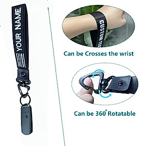Graceful life Personalized Wristlet Key chain,Customzible Hand Wrist Lanyard Wristlet Lanyard for luggage,luggage Key Ring Accessories,Tactical Backpack, Motorcycles, Scooters, Car