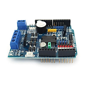 FainWan L298P DC Motor Drive Module L298P DC Motor Drive Shield H-Bridge Drive Expansion Board High-Power DC Stepper Motor Controller Compatible with Ar-duino