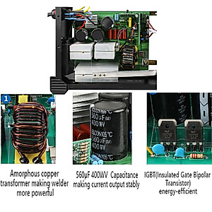 QPKING Inverter Welder M508 ARC-200 DC, 20-160Amp IGBT Welding Machine Kit, AC 110V/220V Dual Voltages Portable Electric Welder