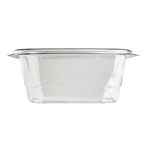 Karat PET Hinged Deli Containers with Lids - Perfect for Pasta Salads, Fruit, Deli Sides, and Home Meal Prep - Clear Plastic Food Containers, Take Out Containers (16oz)