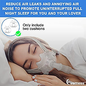 2 Packs Replacement Cushion (M) for F30, Reliable Seal & Comfortable Fit, Compatible with Original Frame, Excellent-Value & Durable Replacement Supplies by Everness (M)