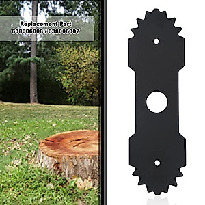 2-Pack 8-5/8'' Length, 1" Center Hole Blade 638006008 Edger Blade with Teeth Compatible with Ryobi - Fits RY13050 RY13050A RY15518 RY40030 (2)