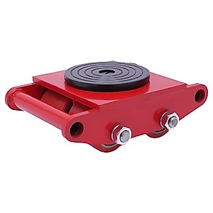 NDKASHF Machinery Mover,Auxiliary Truck,Time-Saving and Labor-Saving Handling Tools,Suitable for Heavy Weight Cargo Handling, Red