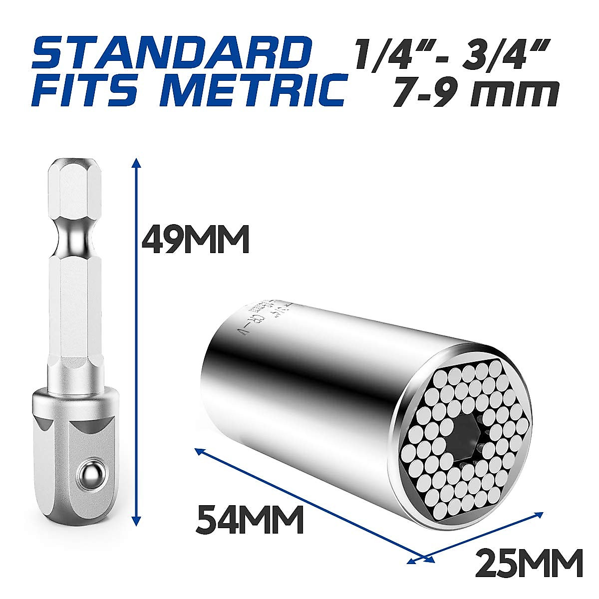 Universal Socket Wrench Cool Gadgets for Men, Gifts for Dad, Multitool Mini Hammer, Cool Gadgets for Men, Men Gifts, Unique Birthday Gifts for Men, Boyfriend, Husband, Him Who Has Everything, Gift for