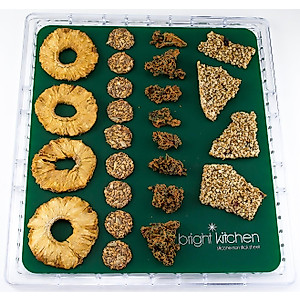 3 Silicone Non Stick Sheets Compatible With Ivation & Compatible With Gourmia Compatible with ChefWave Dehydrator 6-Tray fruit roll up crackers Teflon-Free