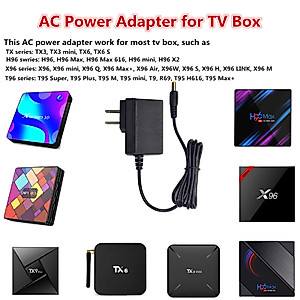 AC Power Supply TV Box - Original Android TV Box US Plug AC Power Adapter Wall Charger Cable Cord AC 100-240V to DC 5V 2A Power Supply DC Connector Jack 5.5mm x 2.1mm