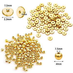 4100 Pcs Clay Beads Kit, Beads for Jewelry Making, Flat Polymer Clay Beads with Alloy Beads, Spacer & Crystal Line for Jewelry Making, Bracelets Necklace Earring DIY Craft Kit (6mm, 10 Colors Beads)