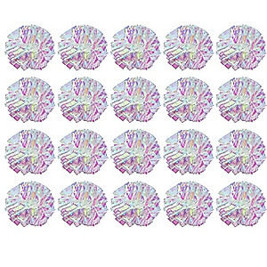 AUEAR, 20 Pack Dye Free Crinkle Balls 2" Mylar Crinkle Balls Sounds Shiny Kitty Glitter Balls for Cats